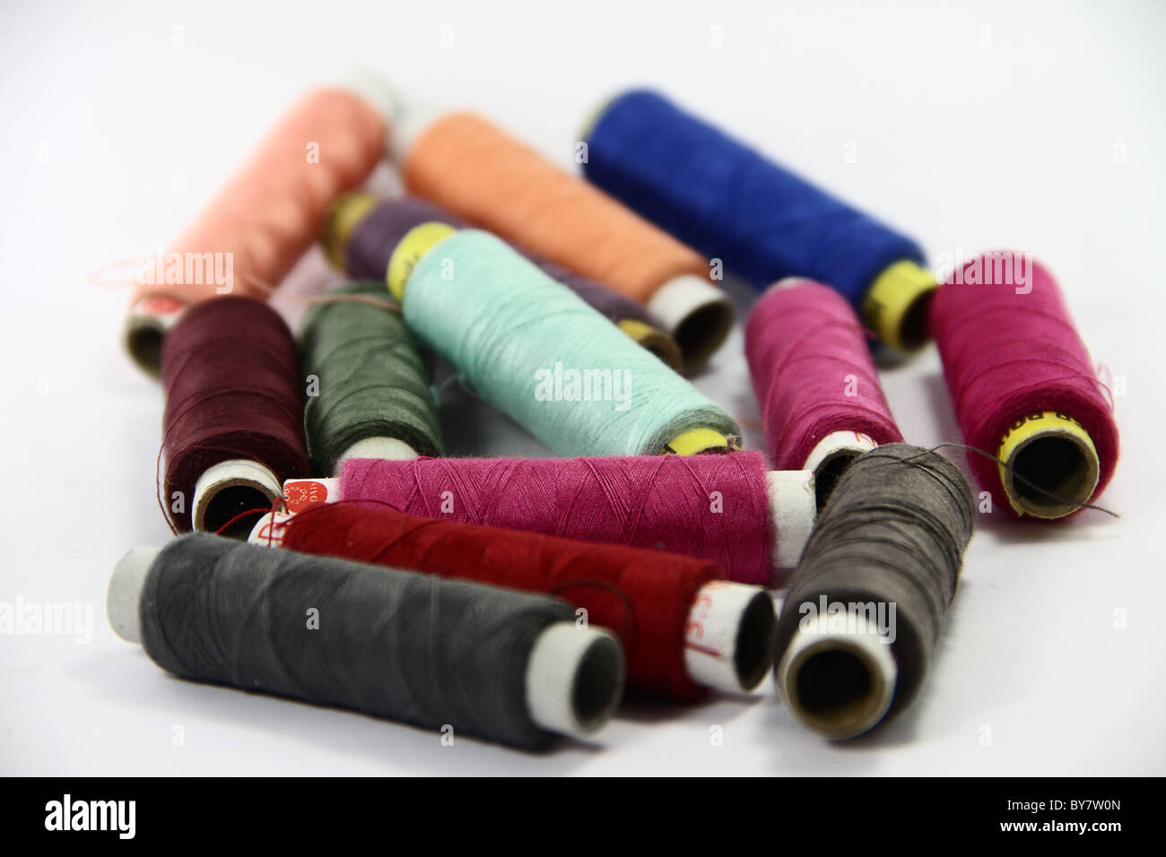 Heap of old-fashioned retro buttons over white background Stock Photo ...