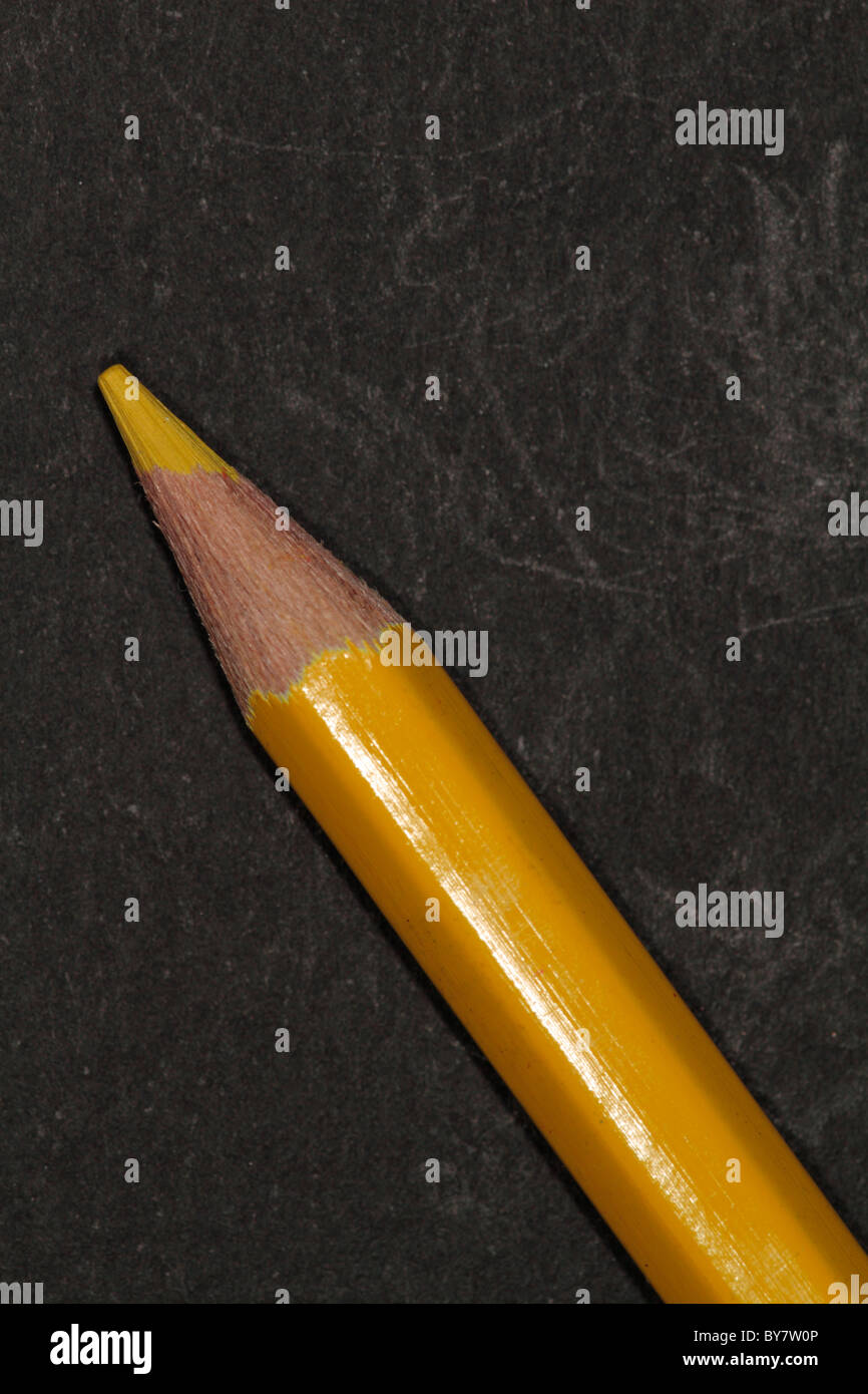 Coloured Pencil - yellow Stock Photo - Alamy