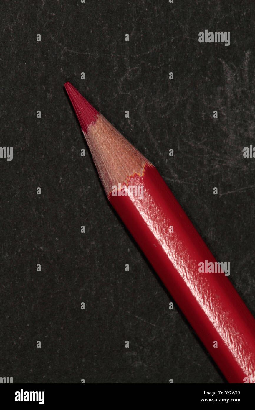 Coloured Pencil - red Stock Photo - Alamy