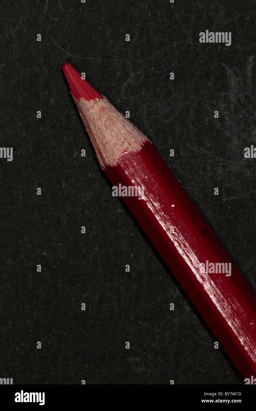 Coloured Pencil - red Stock Photo - Alamy