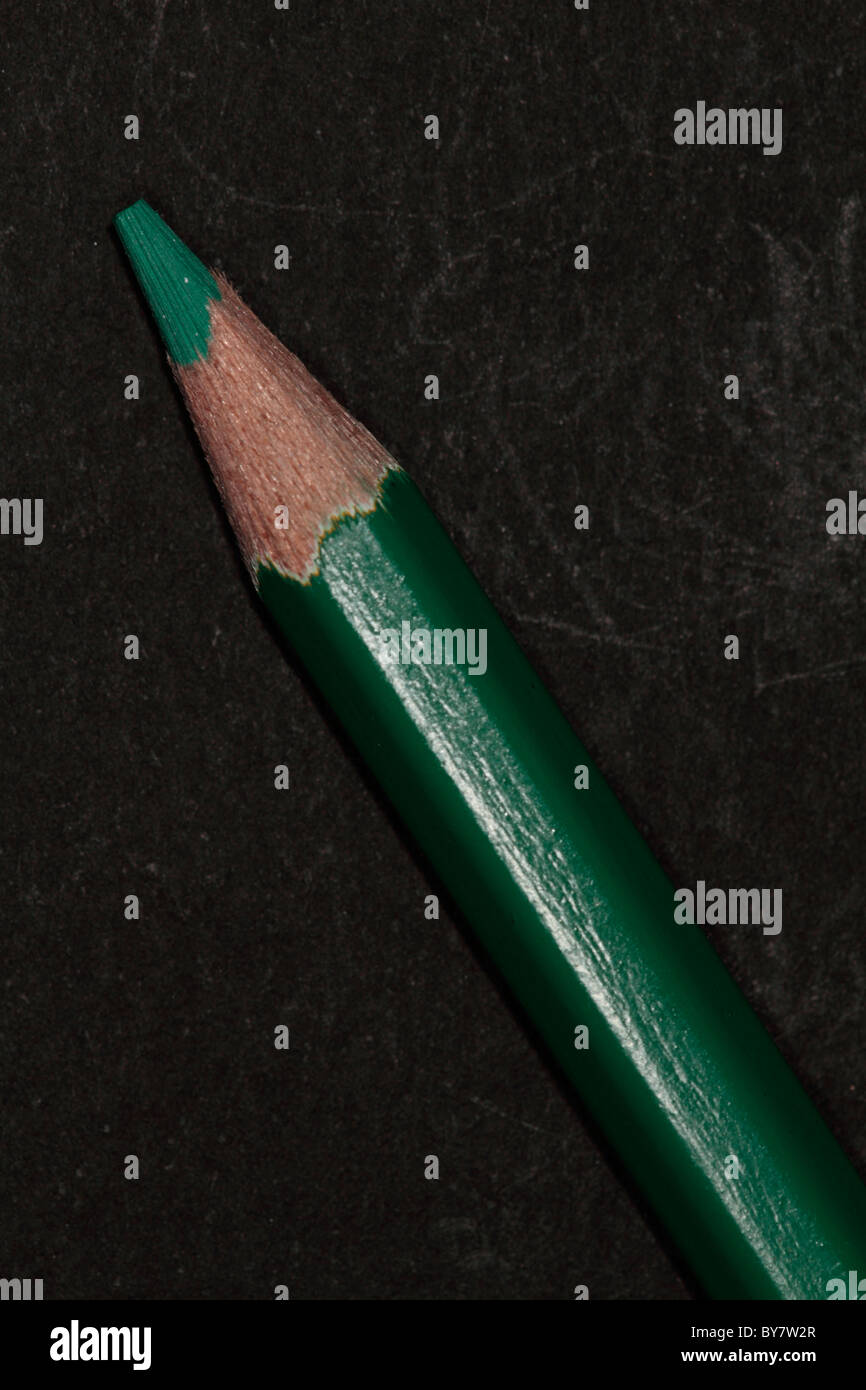 Coloured Pencil - green Stock Photo - Alamy