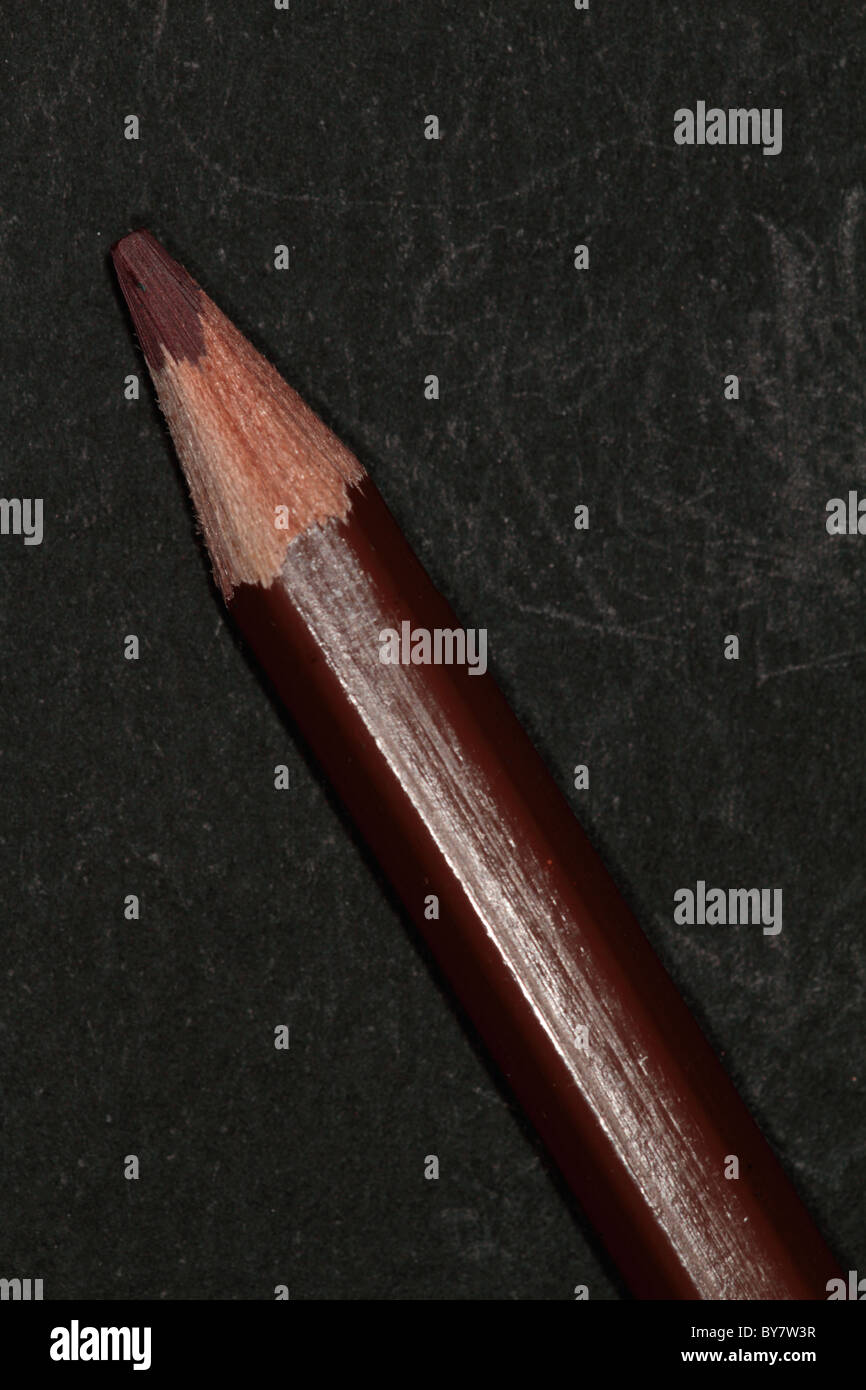 Coloured Pencil - brown Stock Photo - Alamy