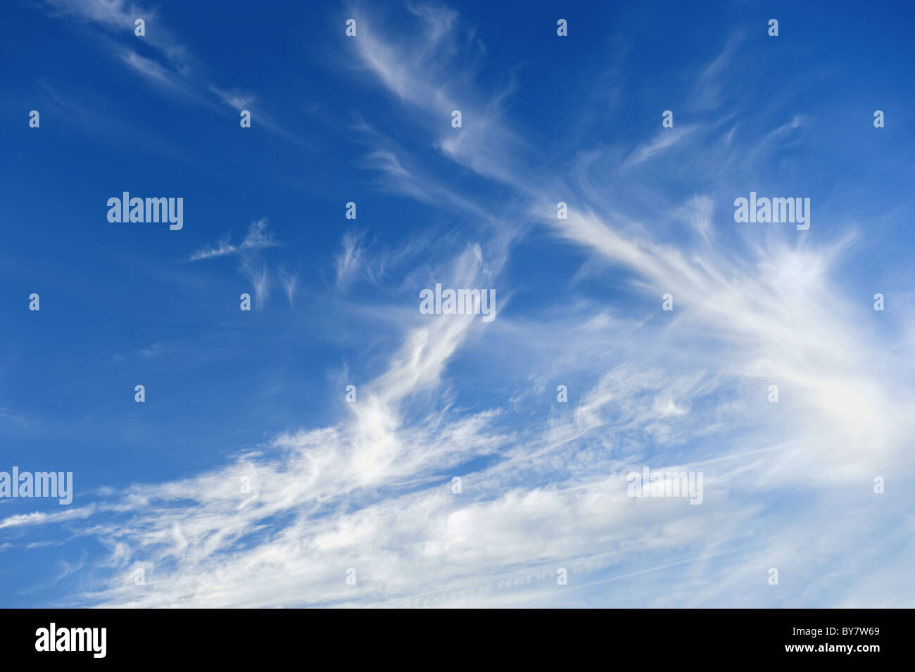 Blue windy cloudscape Stock Photo - Alamy