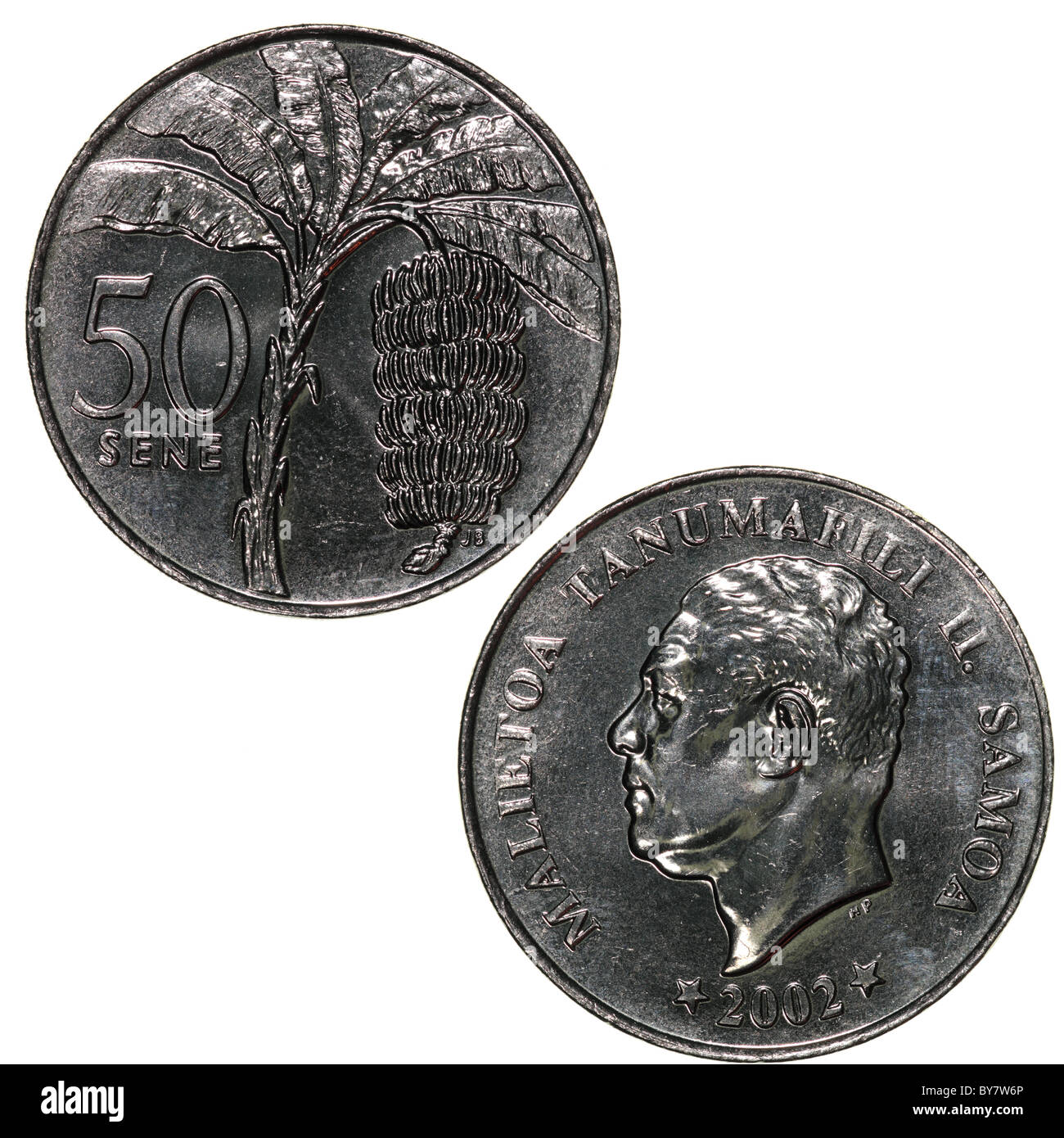 Samoan 50 Sene coin Stock Photo - Alamy