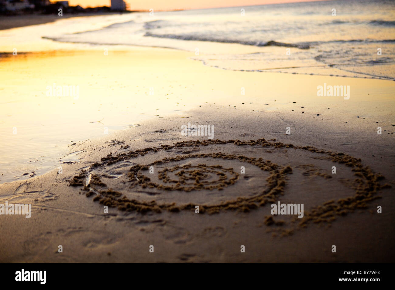 beach sand waves atlantic ocean Stock Photo - Alamy