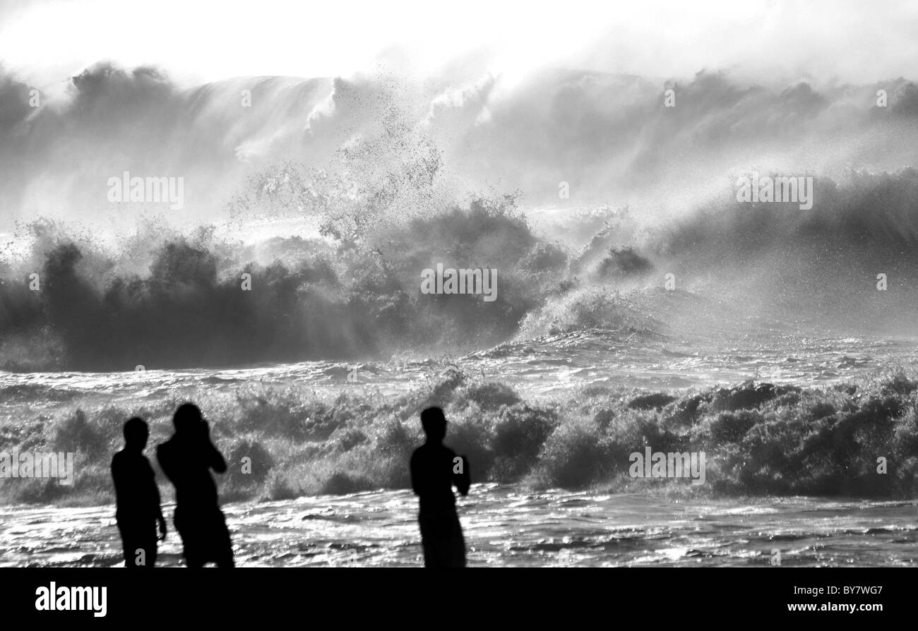 Hawaii banzai pipeline Black and White Stock Photos & Images - Alamy