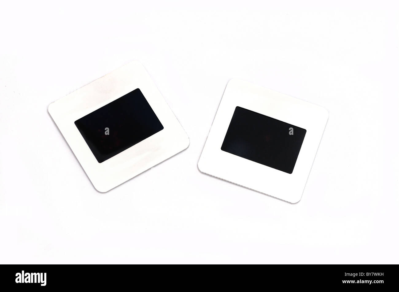 Color slides isolated on a white back ground Stock Photo - Alamy