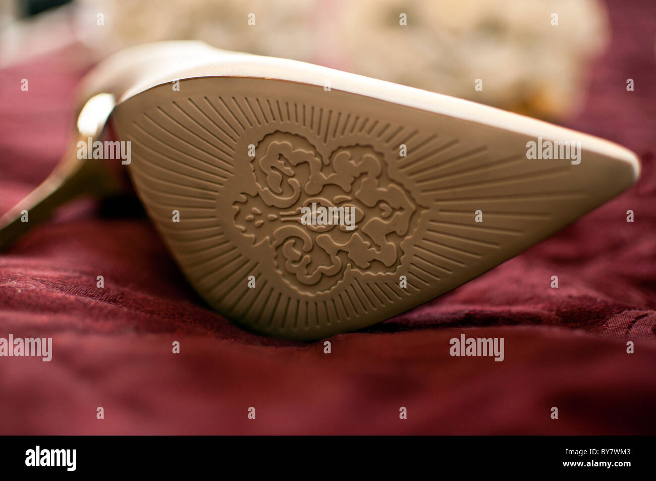 Close up shot of wedding shoe sole Stock Photo - Alamy