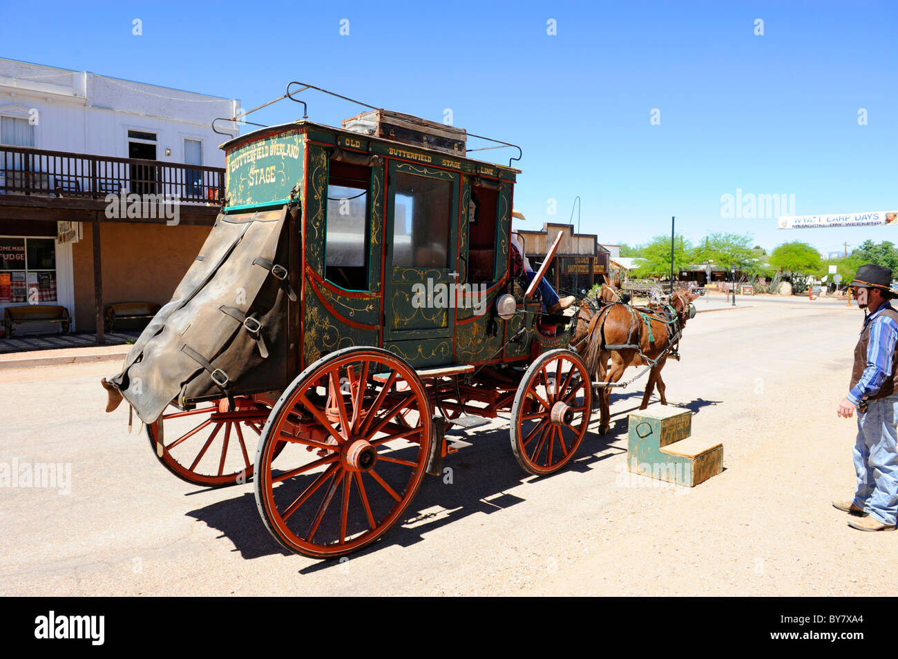 Stagecoach Ride Tombstone Arizona Stock Photo - Alamy