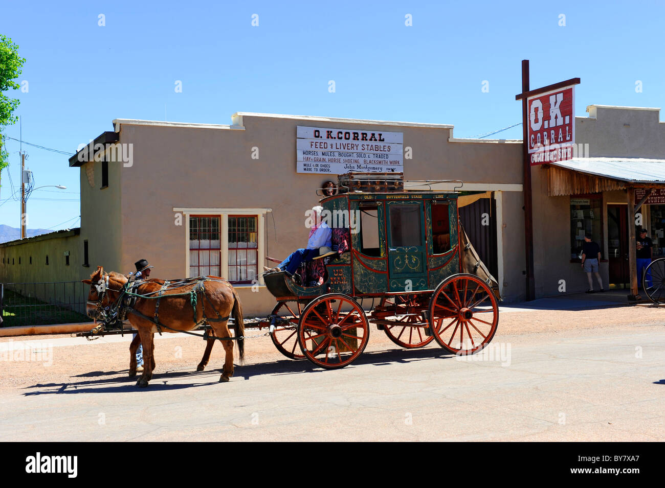 Stagecoach Ride Tombstone Arizona Stock Photo - Alamy