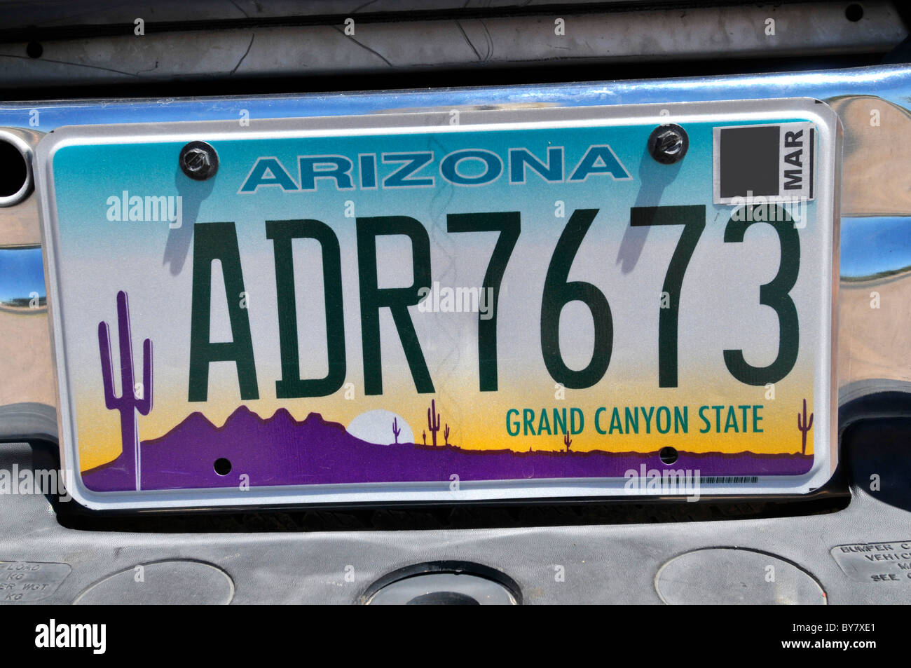 Arizona License Plate Tombstone Arizona Stock Photo - Alamy