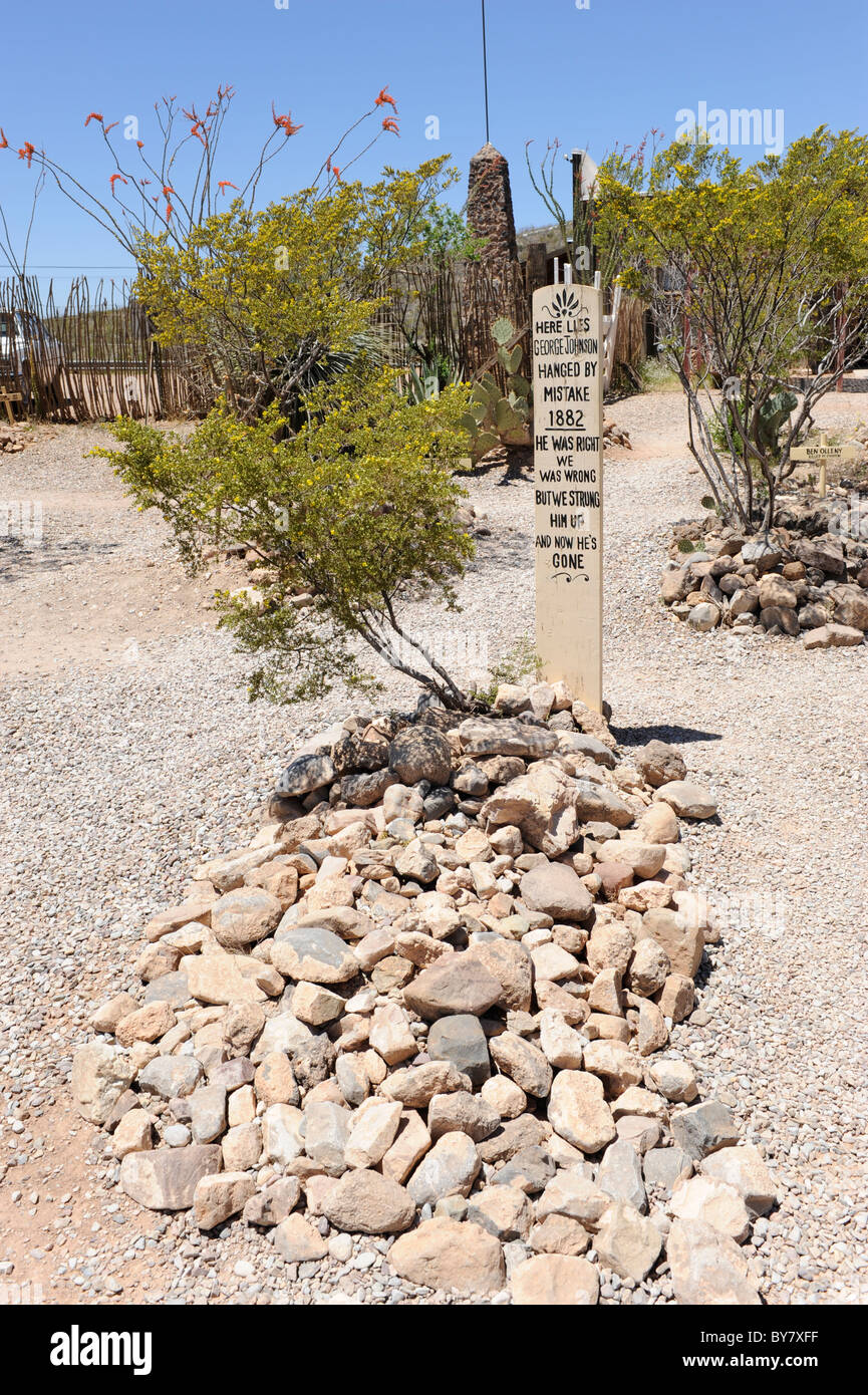 Boothill Graveyard Tombstone Arizona Stock Photo - Alamy