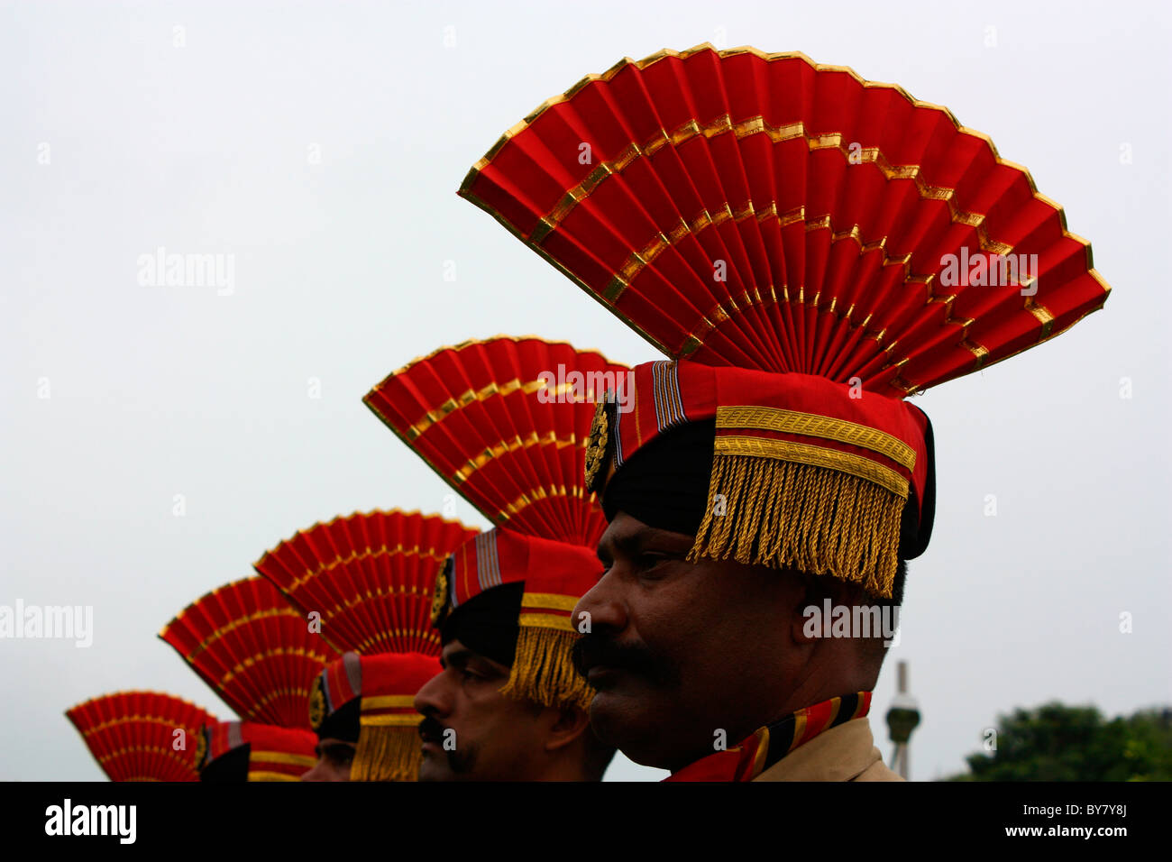 Soldiers of Border Security Force,India, with ceremonial turban Stock ...