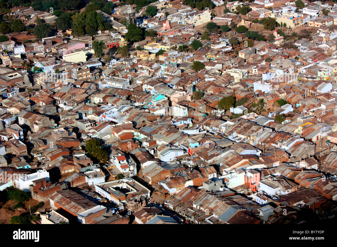 An aerial picture of an Indian city Stock Photo - Alamy