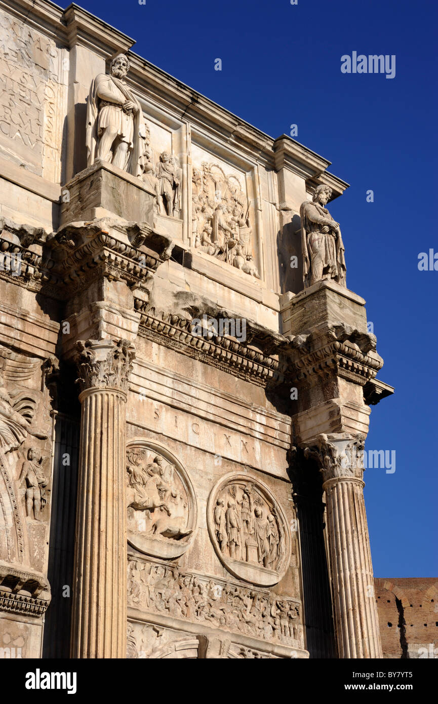 Italy, Rome, arch of Constantine close up Stock Photo - Alamy
