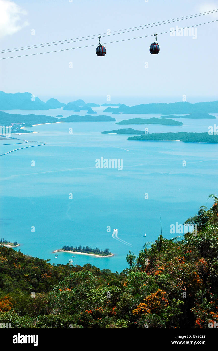 Mount Mat Chinchang cable car, Langkawi, Malaysia Stock Photo - Alamy