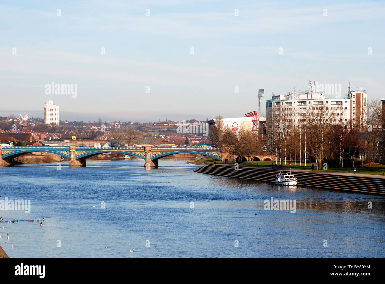 trent bridge river trent Nottingham England uk Stock Photo - Alamy