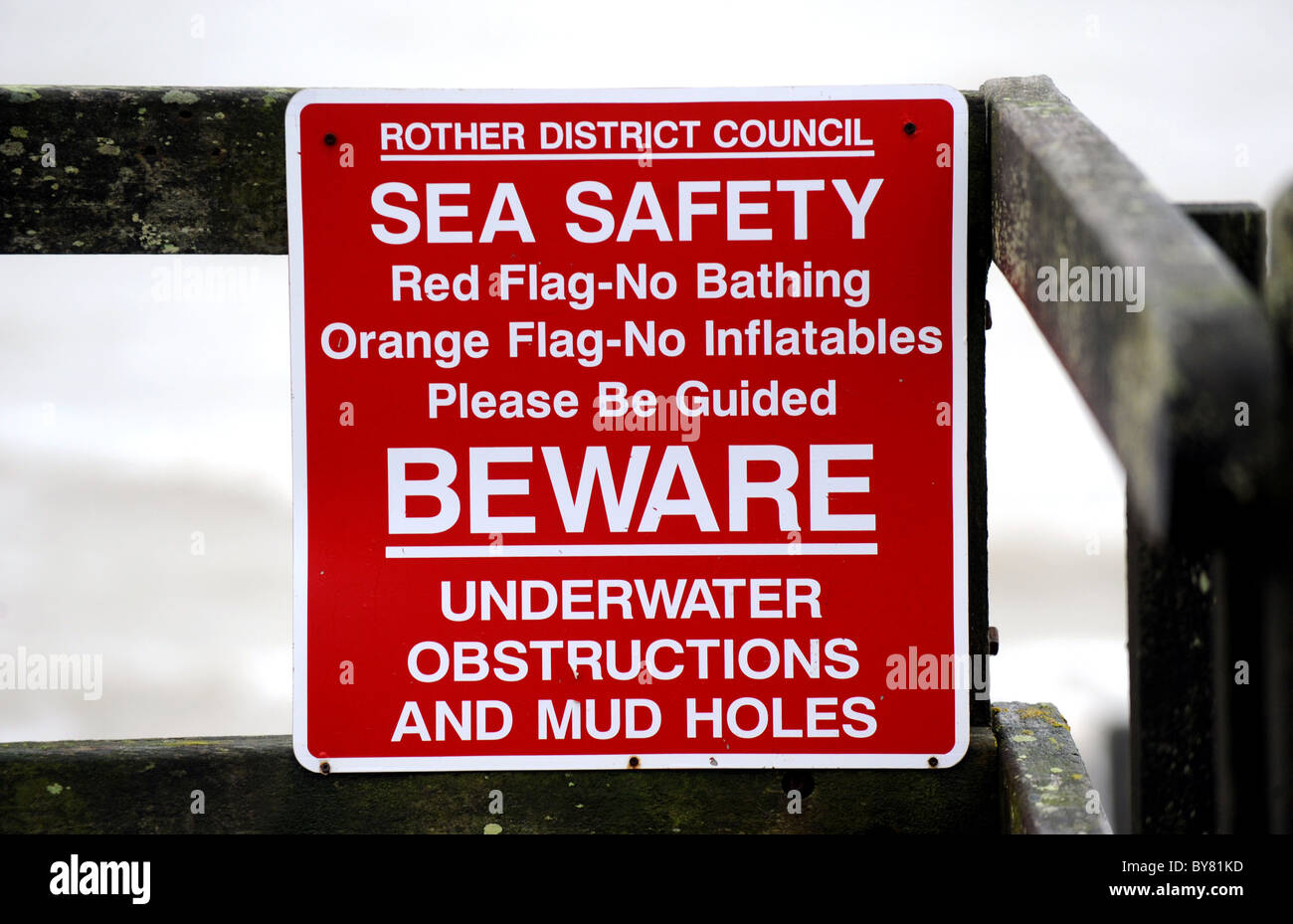 Beach Safety Sign High Resolution Stock Photography and Images - Alamy