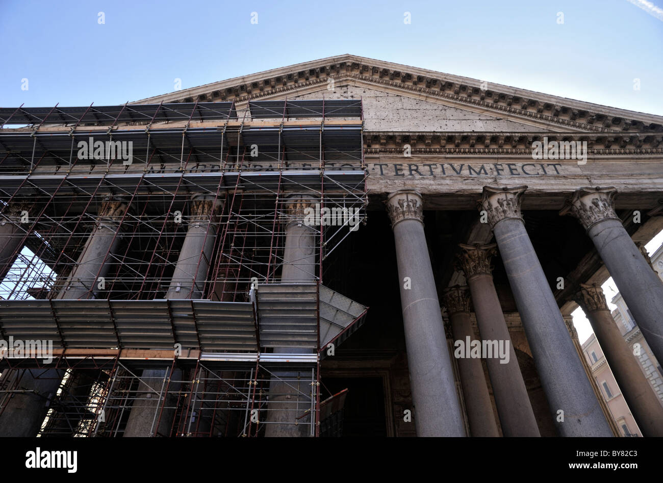 Italy, Rome, restoration of the Pantheon Stock Photo - Alamy