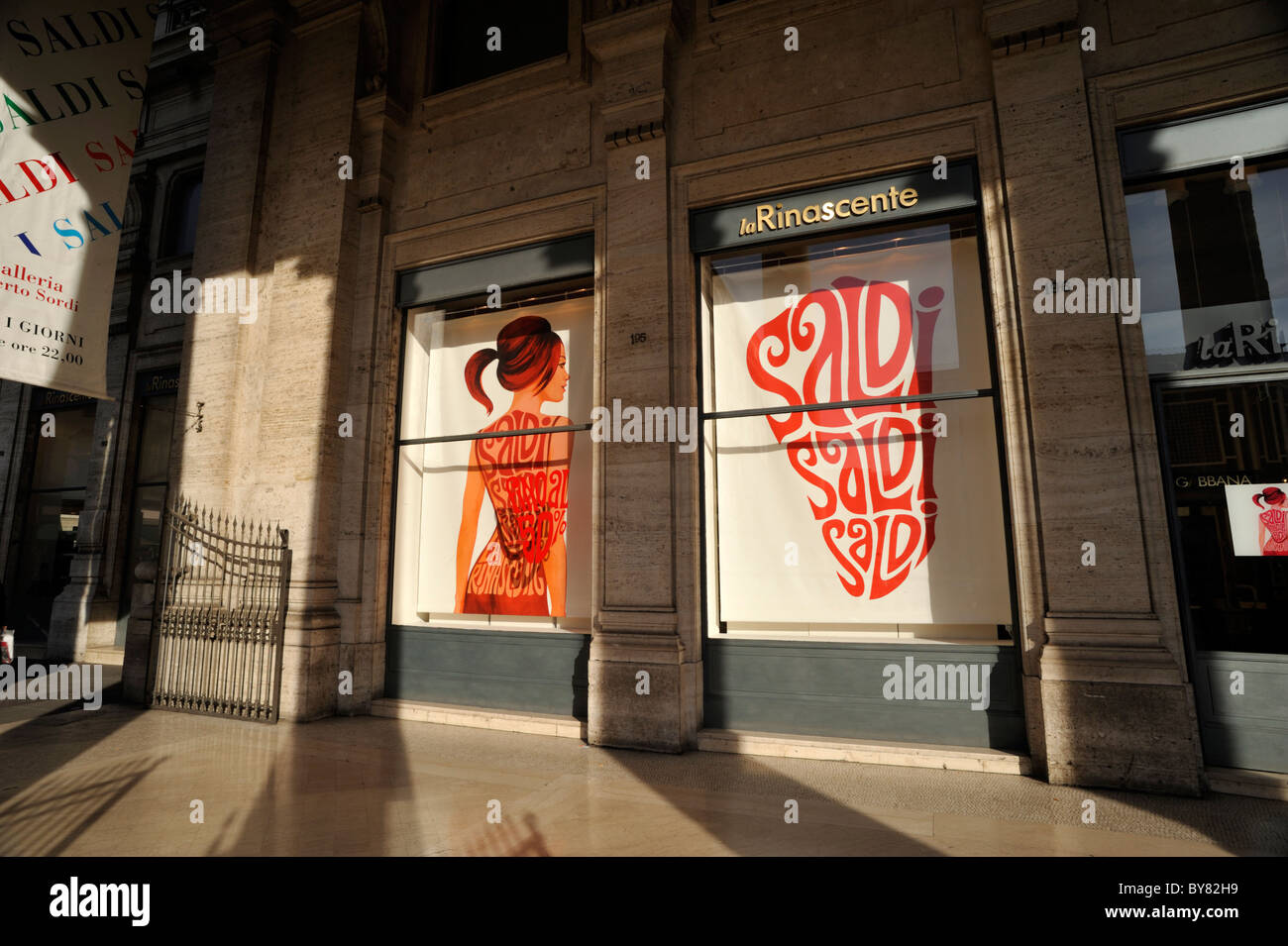 Italy, Rome, Galleria Alberto Sordi, Galleria Colonna, shop window ...