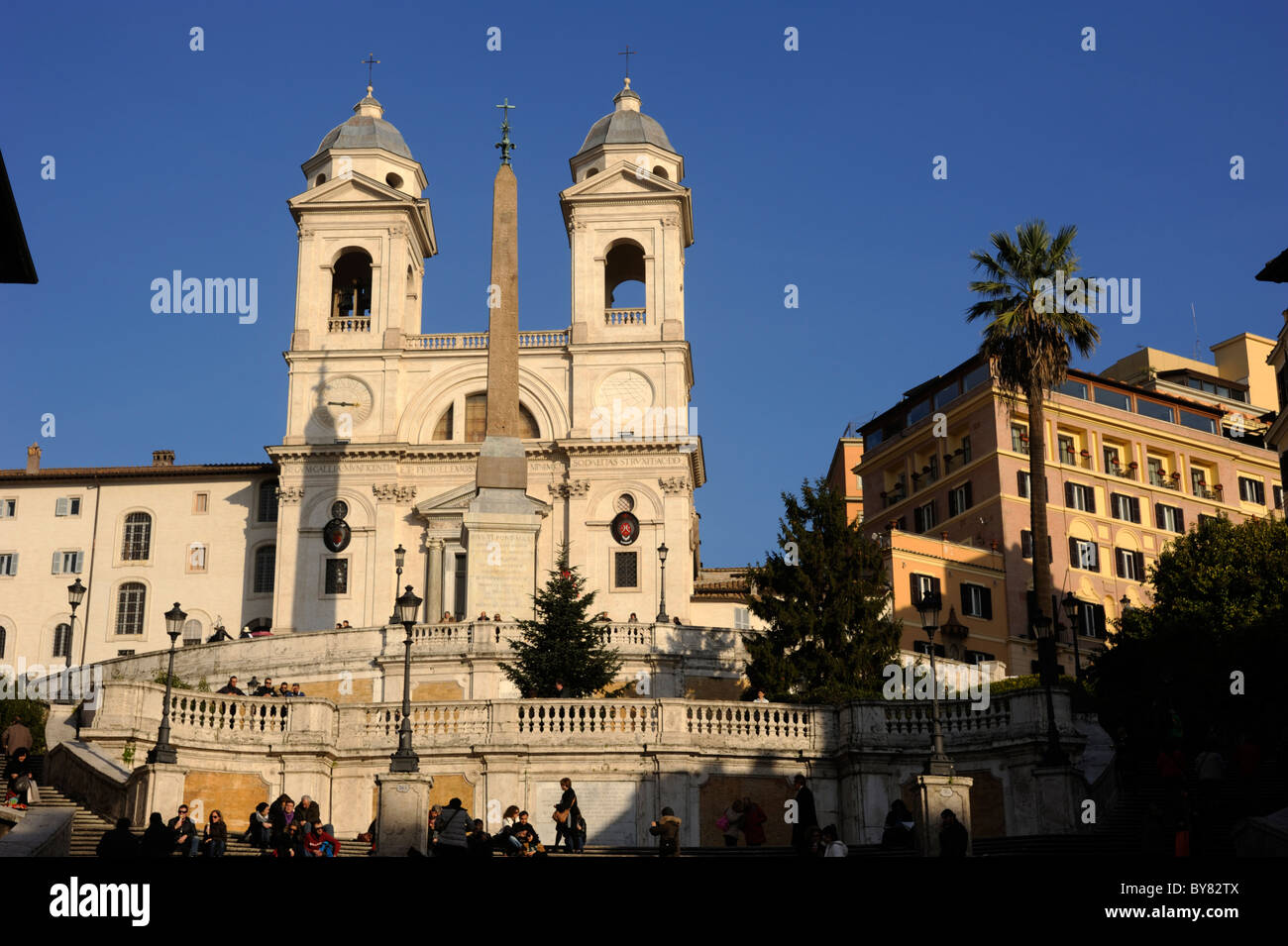 Italy, Rome, church of Trinità dei Monti Stock Photo - Alamy