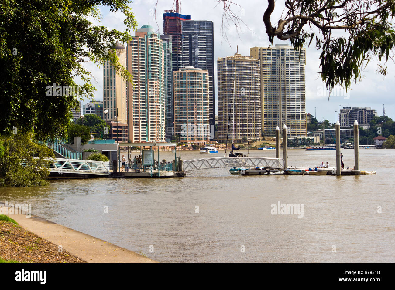 Brisbane City Skyline Stock Photo - Alamy