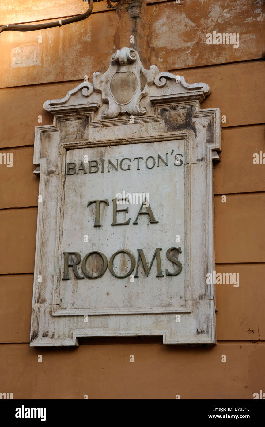 Italy, Rome, Piazza di Spagna, Babington's tea room Stock Photo - Alamy