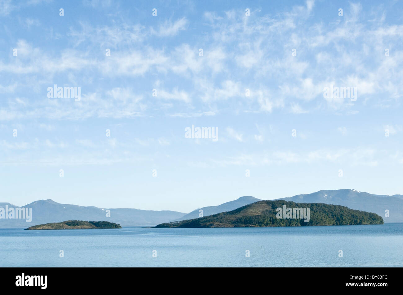 Ainsworth Bay a coastal inlet fed by the water of melting Marinelli ...