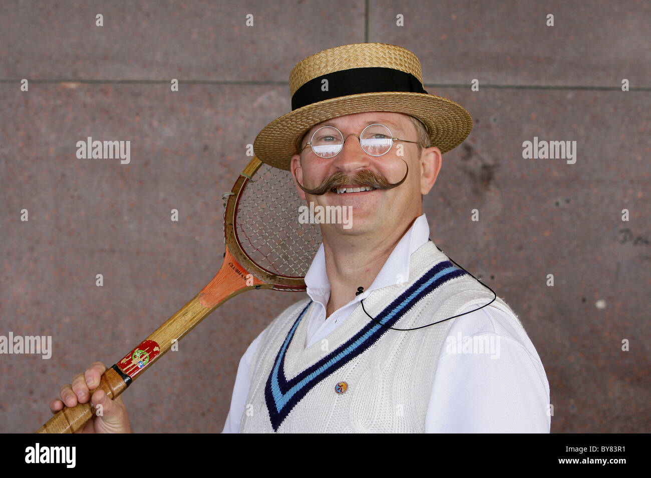 A competitor at the World Beard and Moustache Championships in Brighton ...