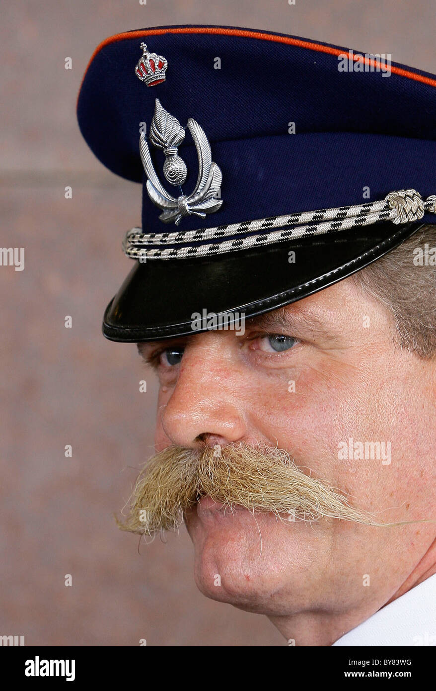 A competitor at the World Beard and Moustache Championships in Brighton ...