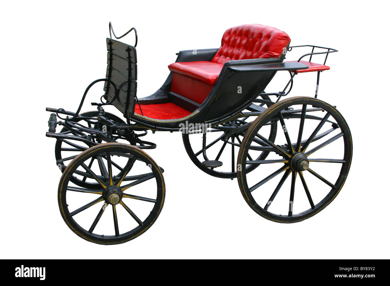 a white background is an old coach Stock Photo - Alamy