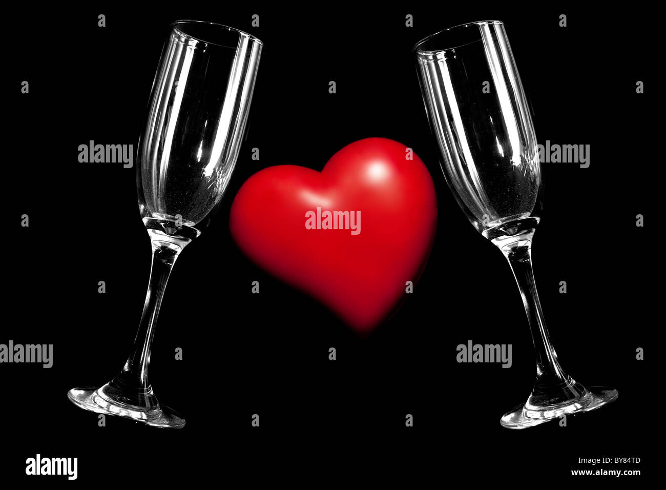 Valentine day heart background Cut Out Stock Images & Pictures - Alamy