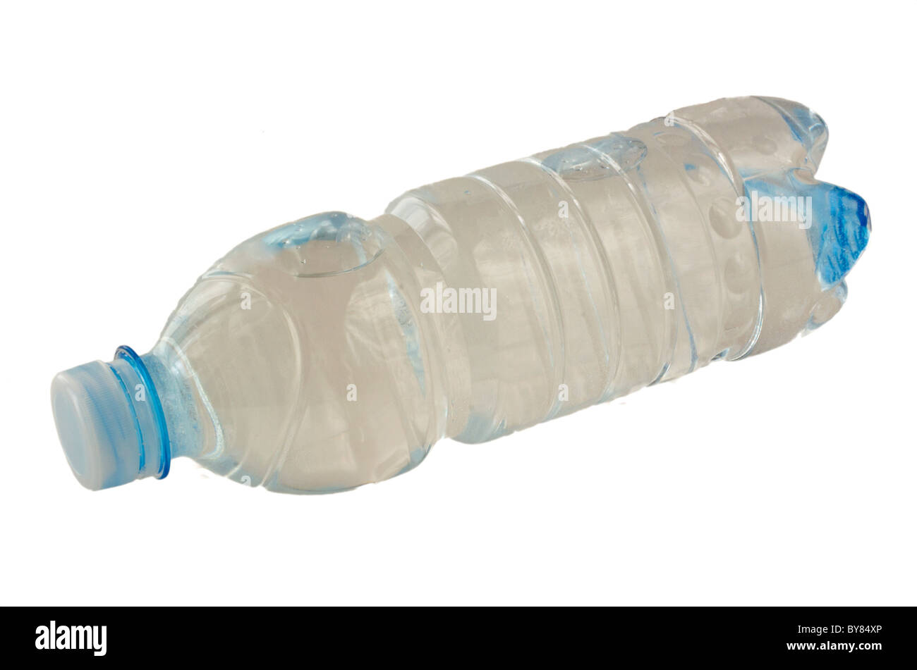 Plastic bottle of water isolated over white background Stock Photo - Alamy