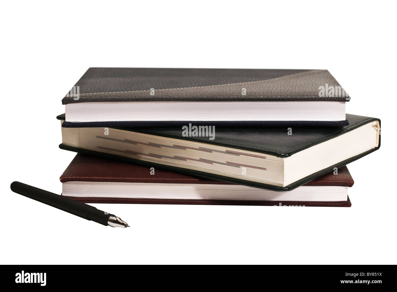 Notebook isolated on a white background Stock Photo - Alamy