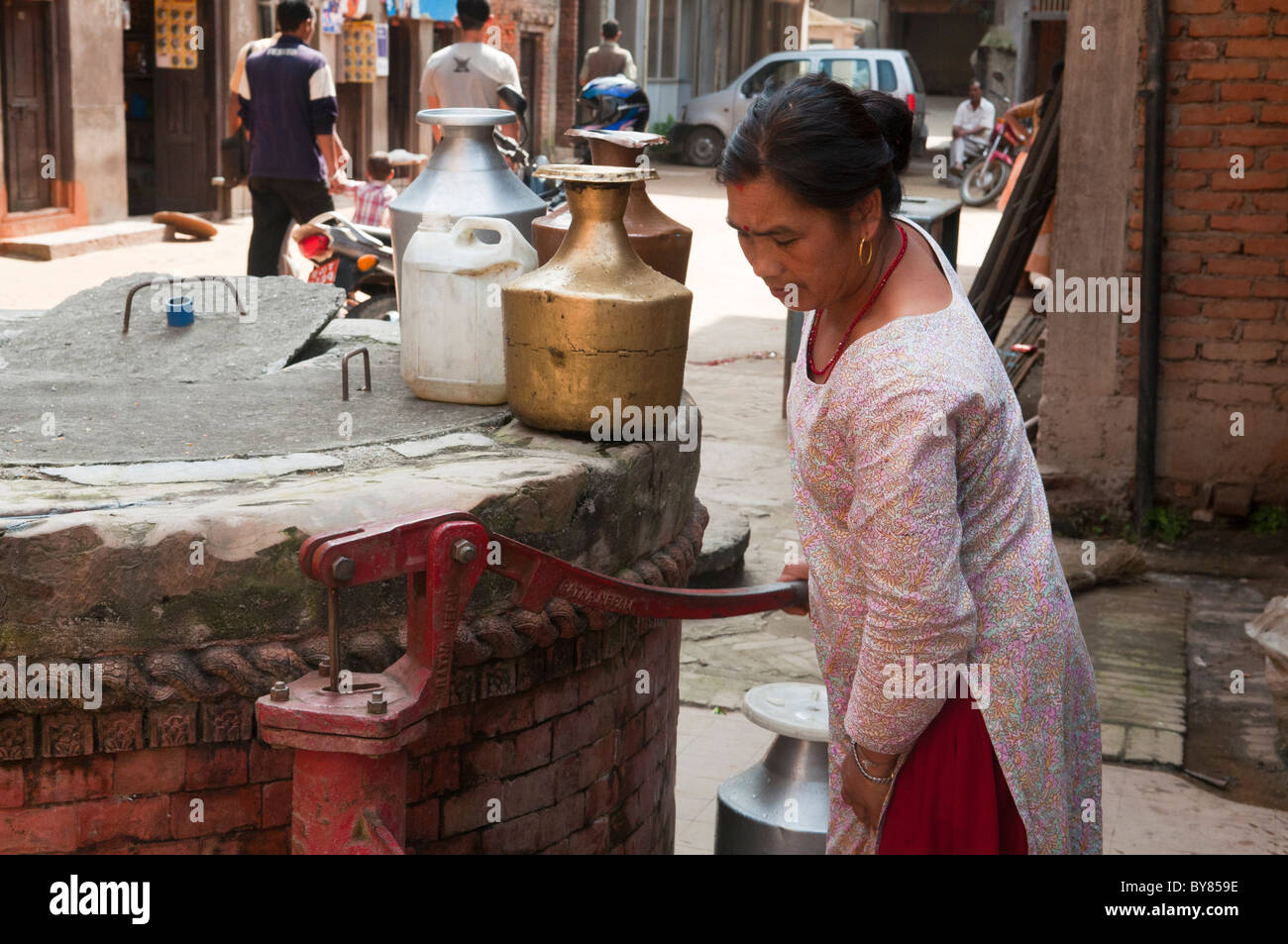 Communal water tap hi-res stock photography and images - Alamy