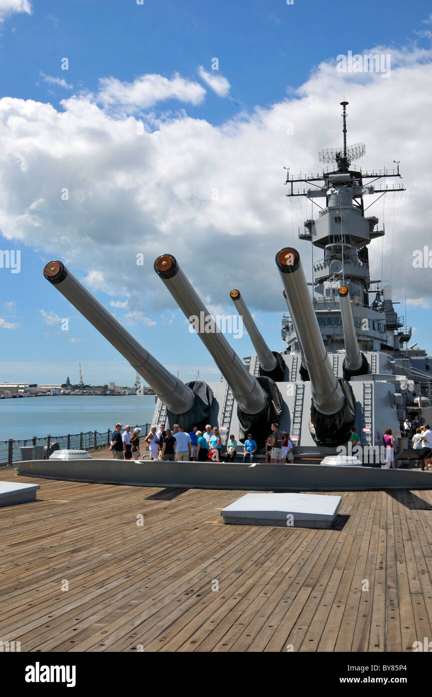 Gun Turrets USS Missouri Memorial Pearl Harbor Pacific National ...