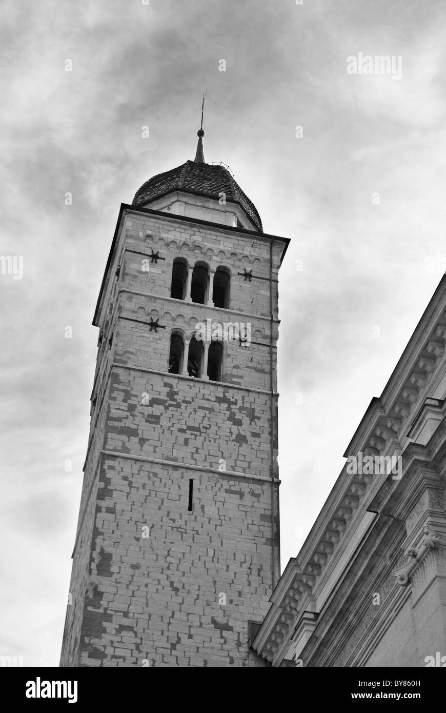 Catholic church with blue sky background Stock Photo - Alamy