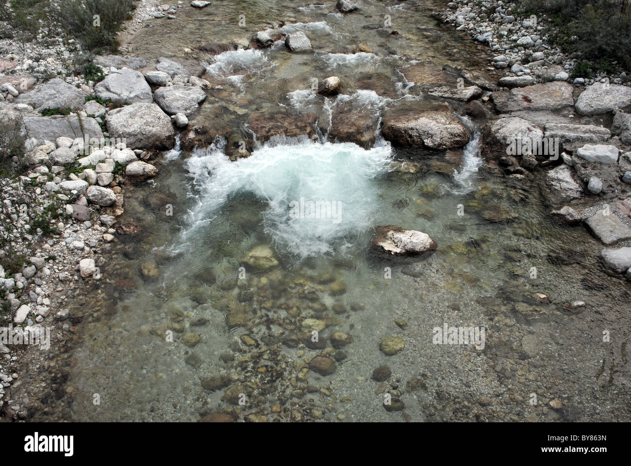 freshwater stream with small waterfall Stock Photo - Alamy