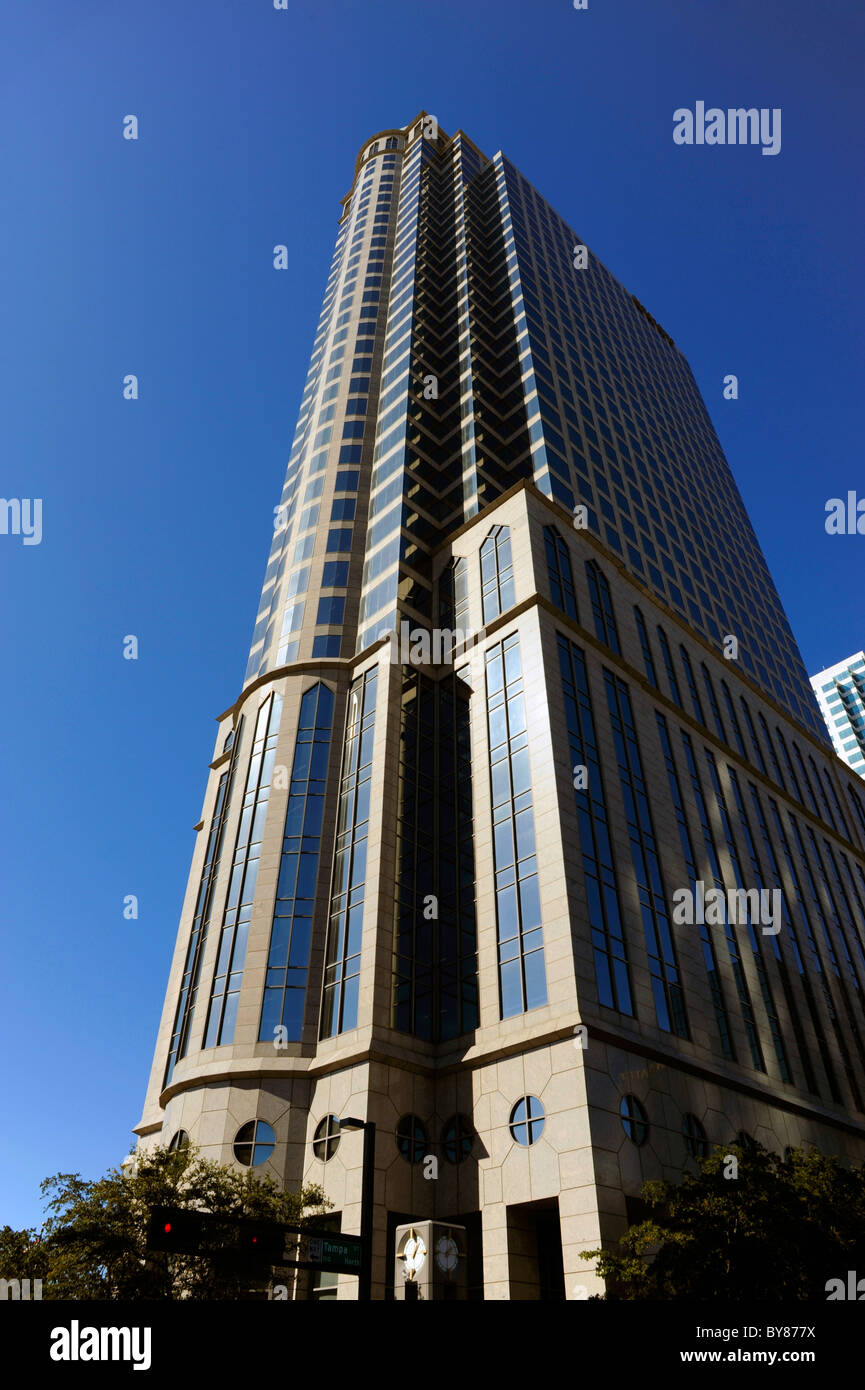 100 North Tampa Street Building skyscraper downtown Tampa Florida Stock ...