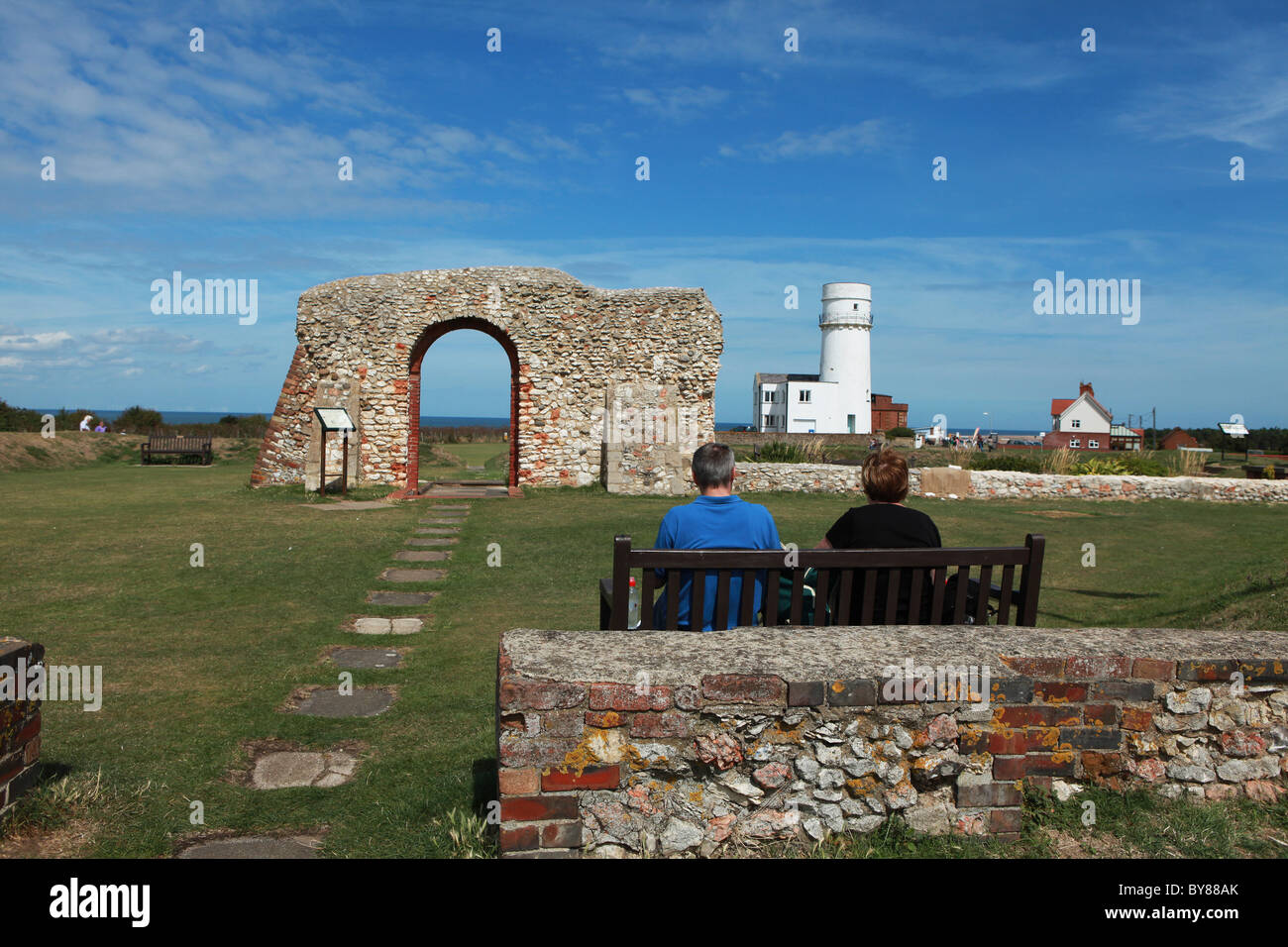 Pictured is the seaside town of Hunstanton in north Norfolk with the ...