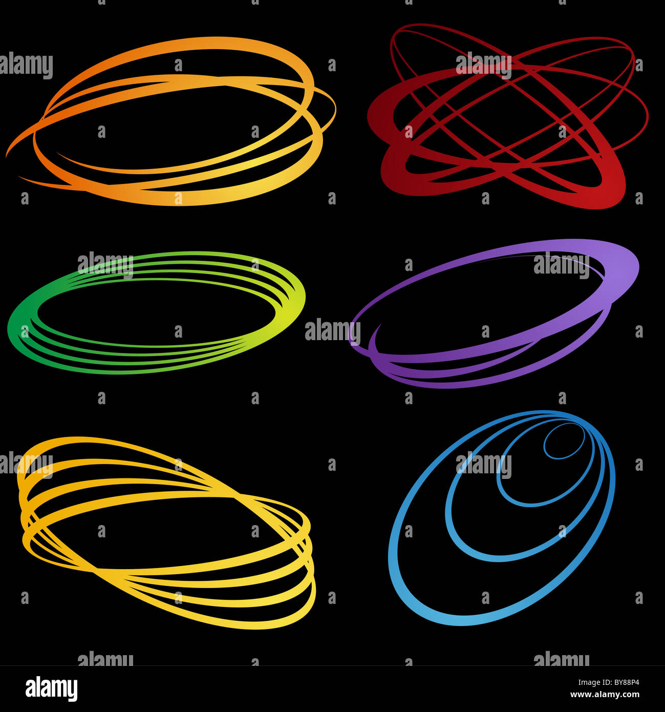 Set of energy wave images Stock Photo - Alamy