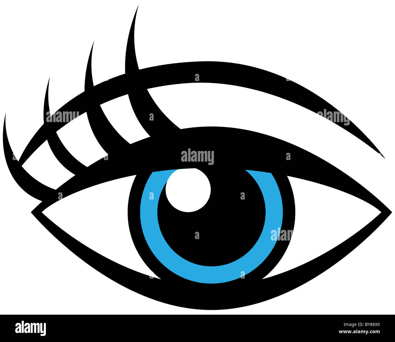 Human female eye isolated on a white background Stock Photo - Alamy