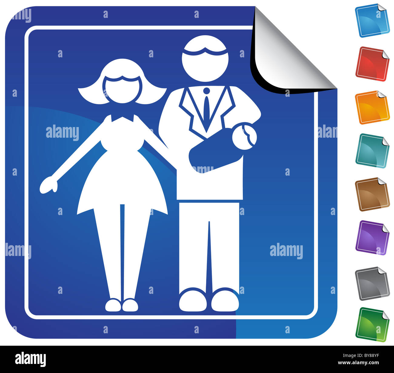 Family unit icon hi-res stock photography and images - Alamy