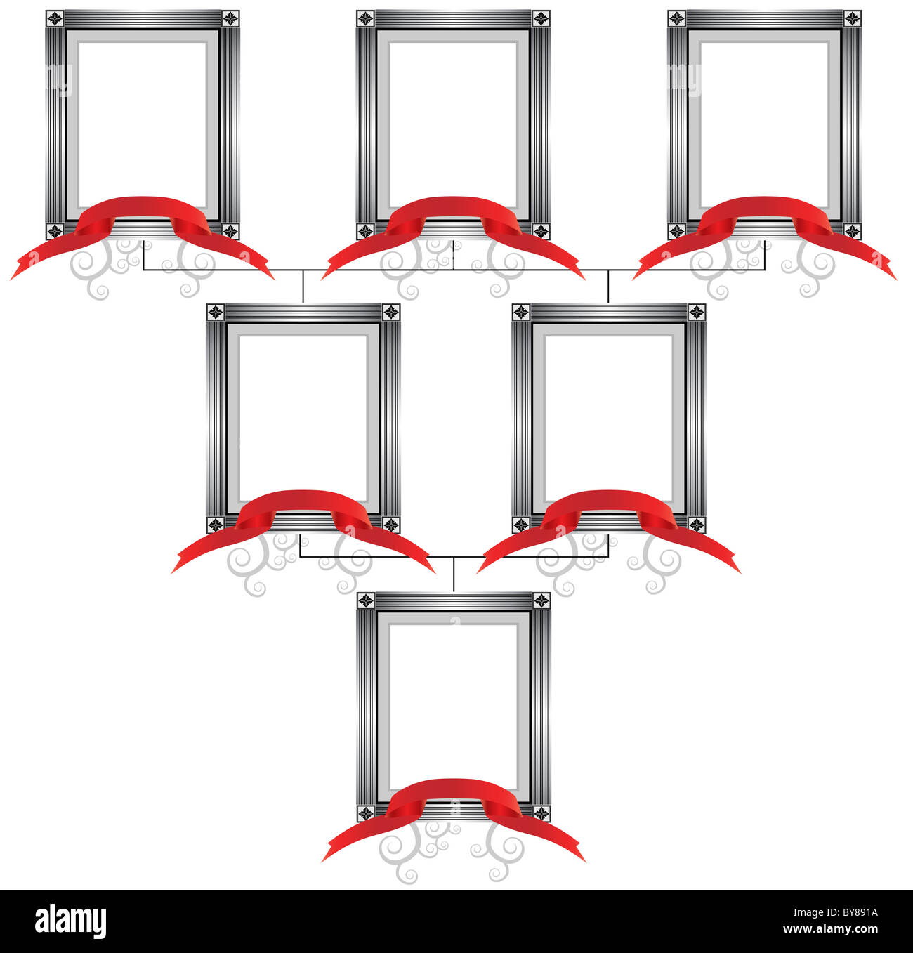 A set of 3d frames that are connected Stock Photo - Alamy
