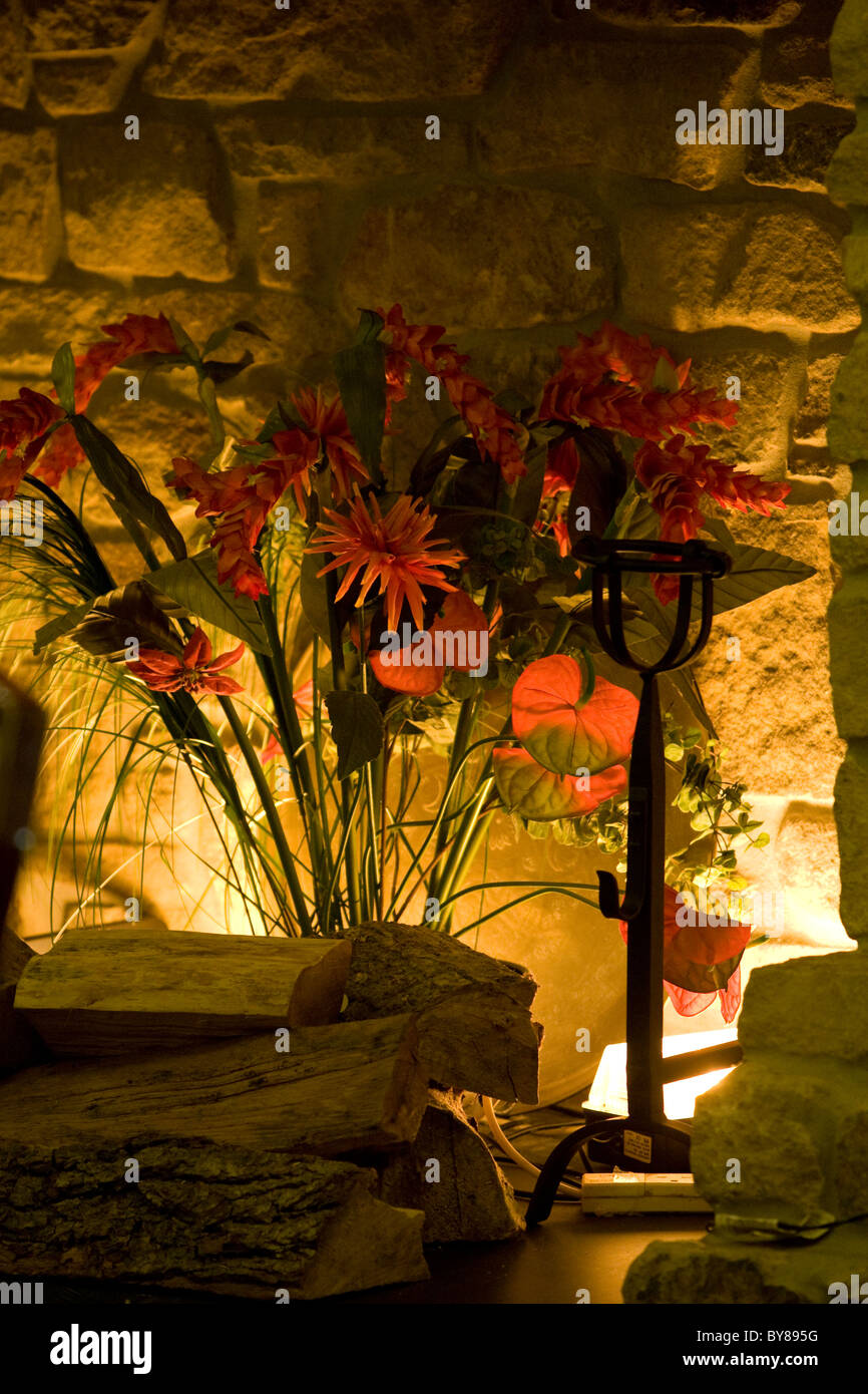 orange flower arrangement Stock Photo - Alamy