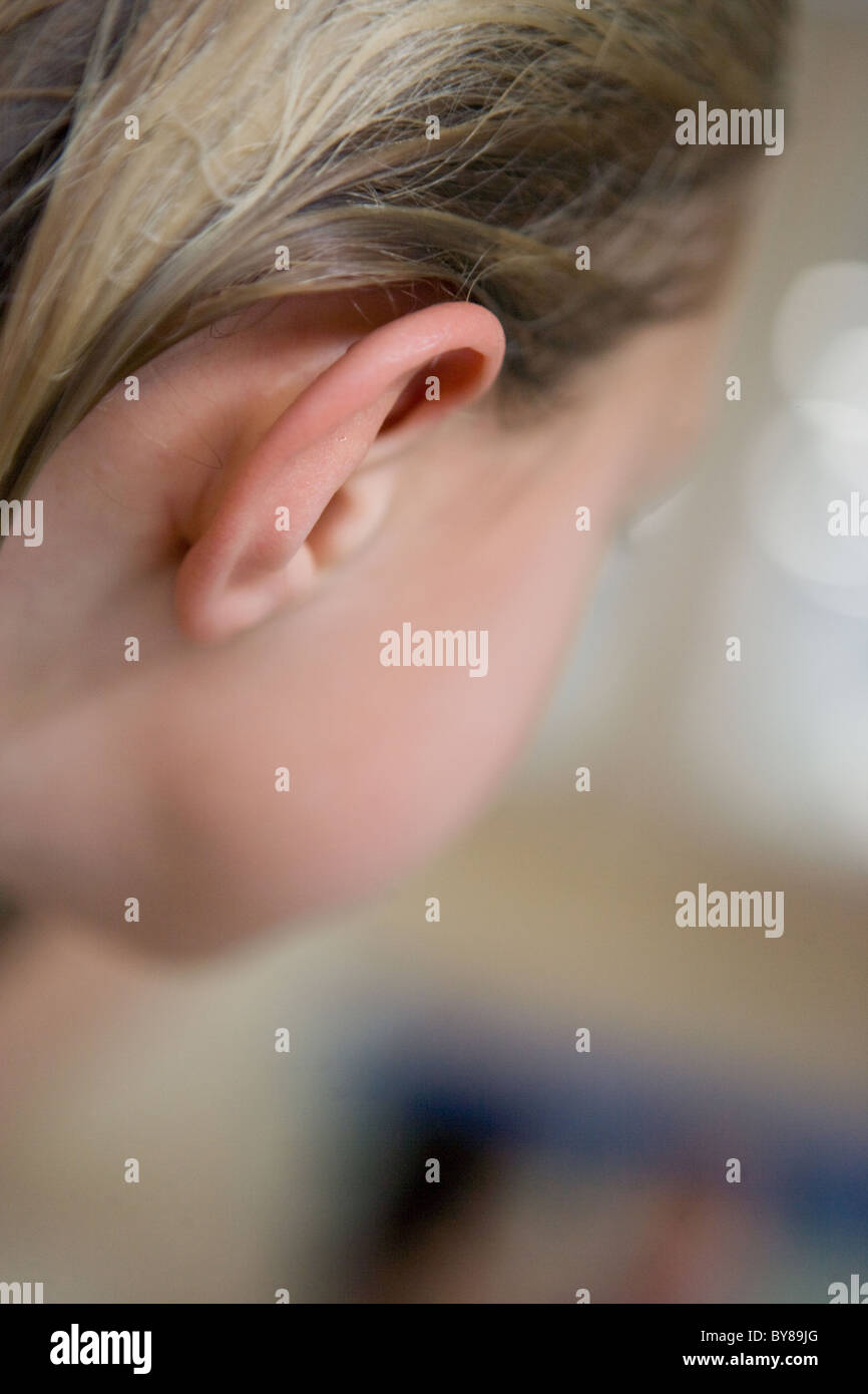 Human ear and swimming hi-res stock photography and images - Alamy