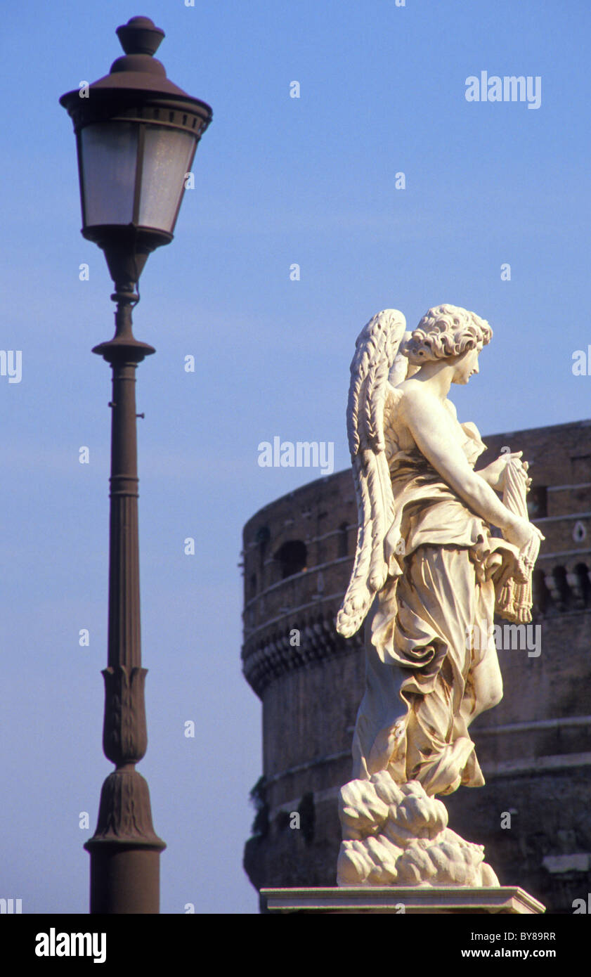 STATUE, ANGEL BRIDGE, ROME, ITALY Stock Photo - Alamy