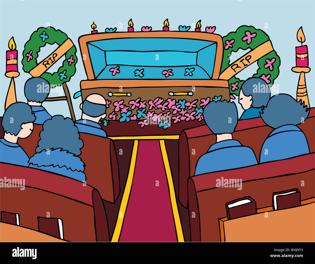 Funeral service cartoon High Resolution Stock Photography and Images ...