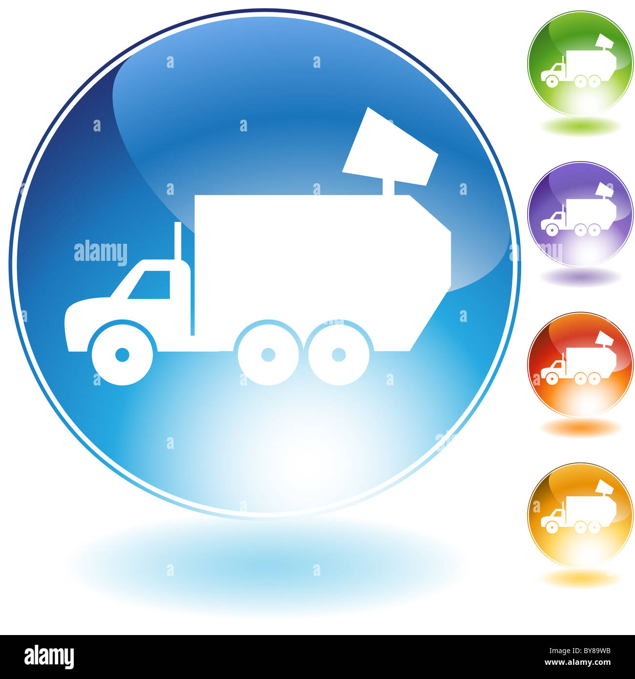 Compactor truck vector waste hi-res stock photography and images - Alamy
