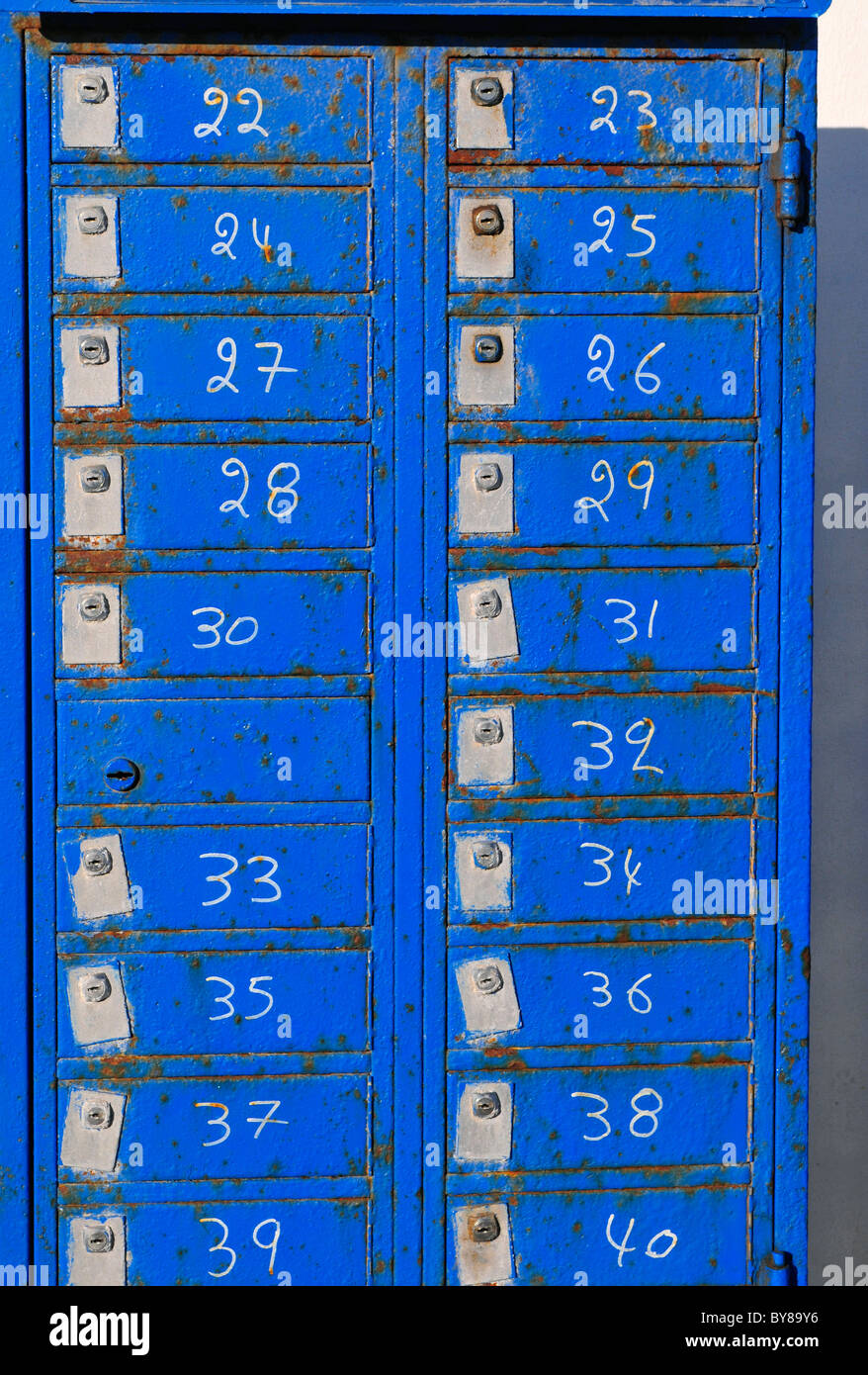 rusty mail boxes Stock Photo - Alamy